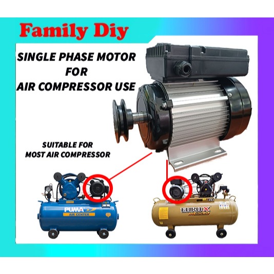 Single Phase Electric Motor for Air Compressor 2HP/3HP /YL90L-2/YL90L2-2 2800RPM | Shopee Malaysia