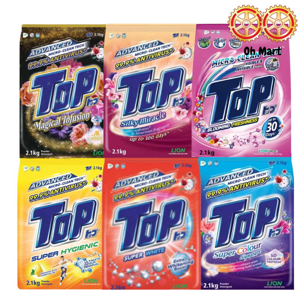 Top Detergent Powder 2.1kg | Shopee Malaysia