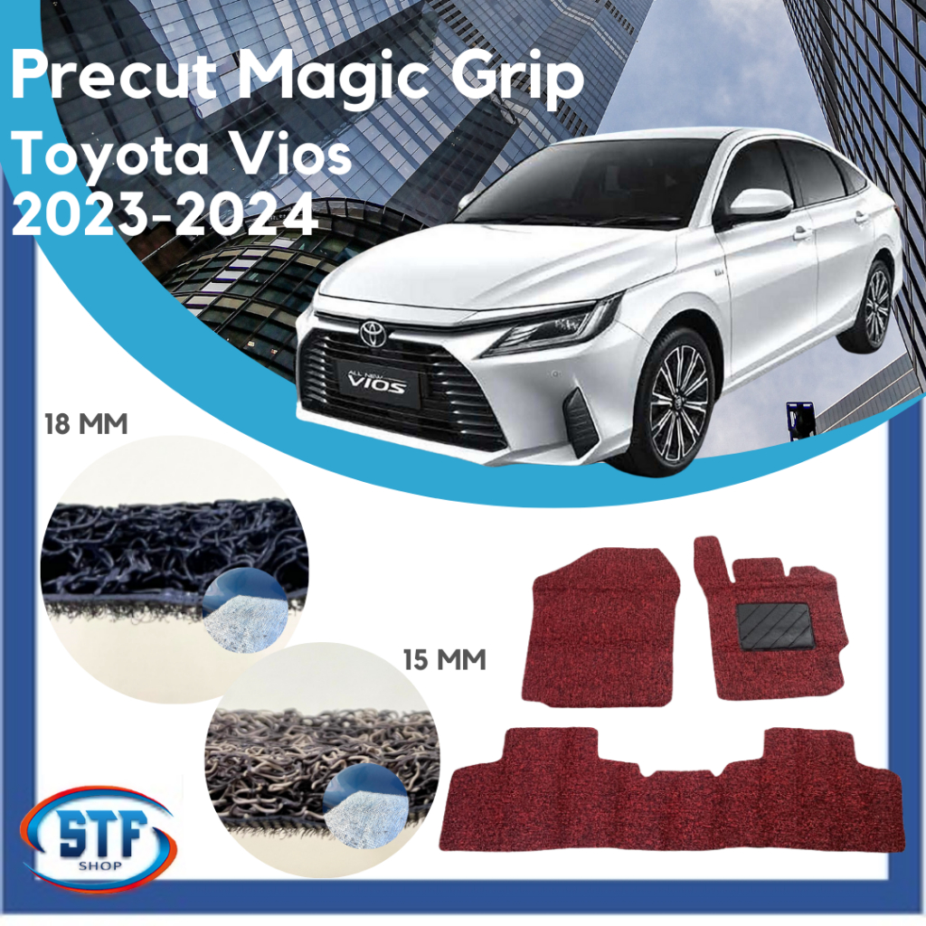 Toyota Vios 2023-2024 D92A AC100 OEM PRECUT PVC CARPET Coilmat Karpet ...