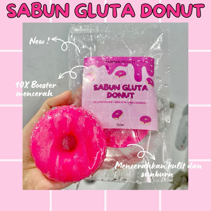 SABUN GLUTA DONUT CERAHKAN SELURUH BADAN CELAHAN LIPATAN GELAP | Shopee ...