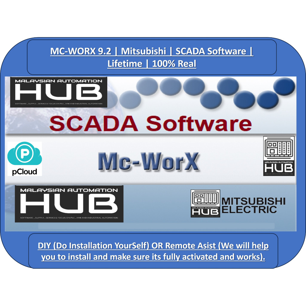 MC-WORX 9.2 | Mitsubishi | SCADA Software | 100% Real | Shopee Malaysia