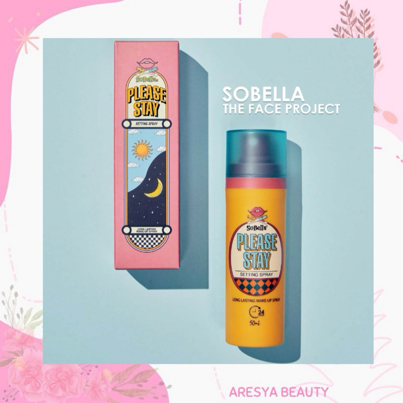 Sobella setting spray please stay setting spray makeup | Shopee Malaysia