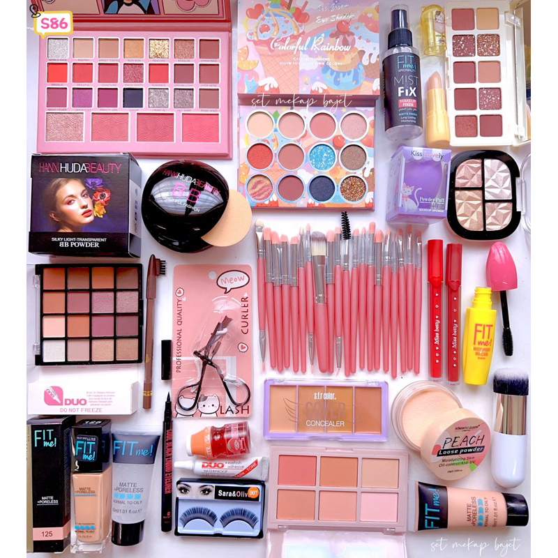 SET MAKEUP LENGKAP S86 🥰ITEM LENGKAP UNTUK MEKAP 😍😍 | Shopee Malaysia