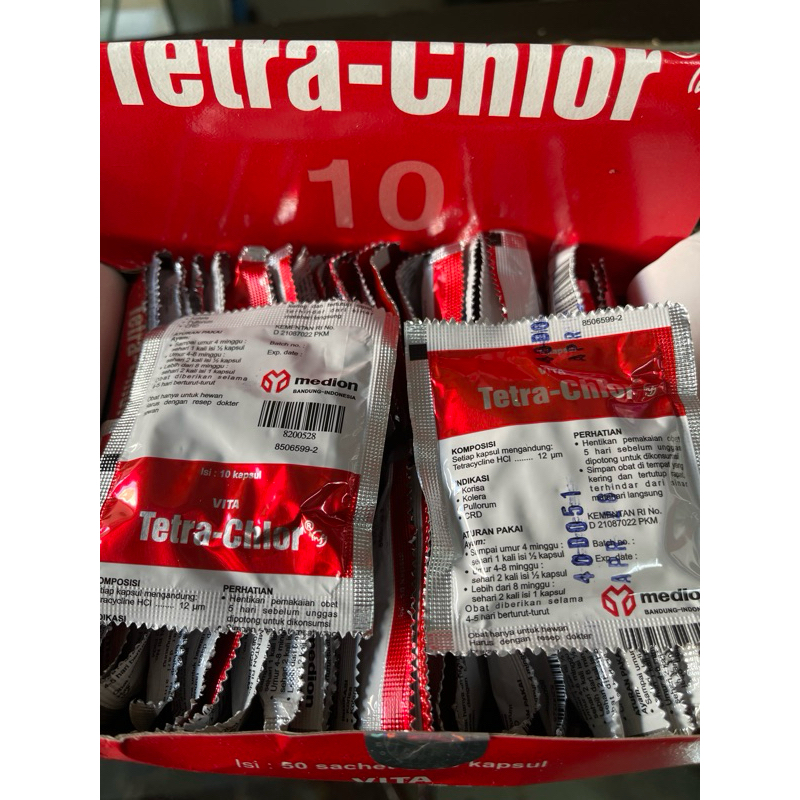 TETRA-CHLOR ubat ayam (10biji) | Shopee Malaysia
