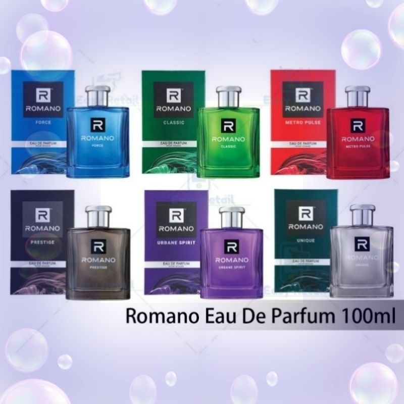 ROMANO Eau De Parfum EDP Perfume 100ml | Shopee Malaysia