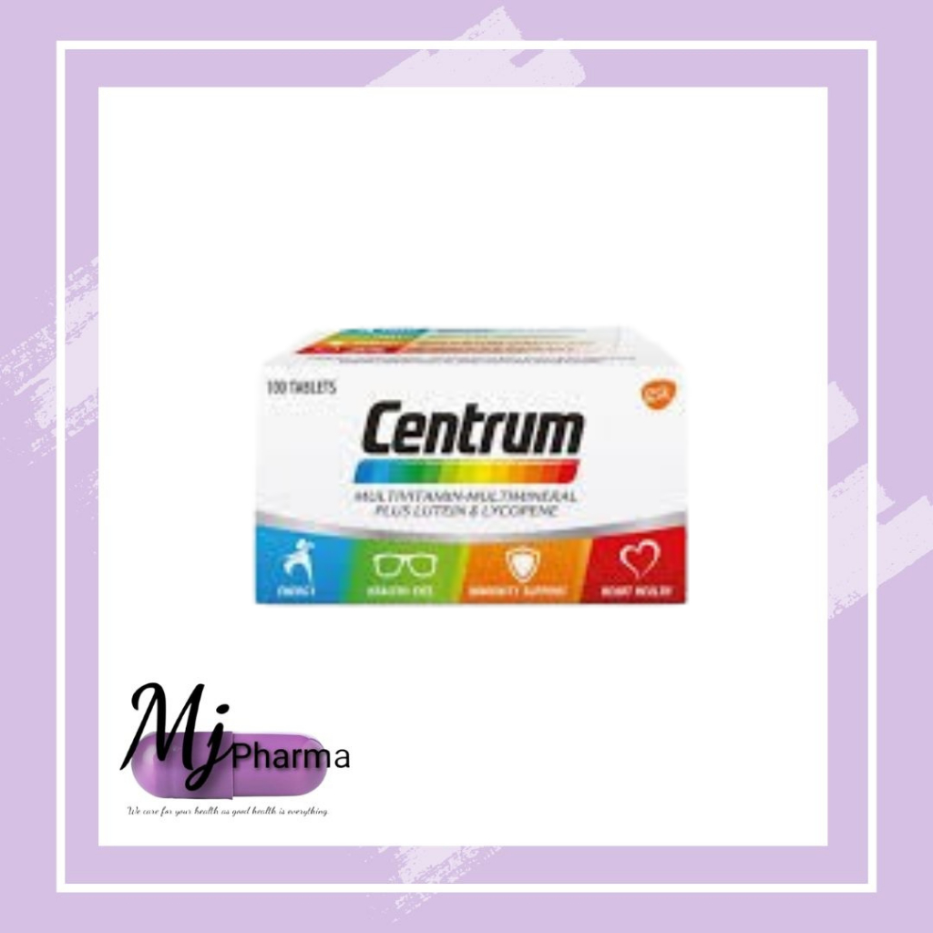 Centrum Multivitamin-Multi Mineral plus Lutein & Lycopene 30 Tablets ...