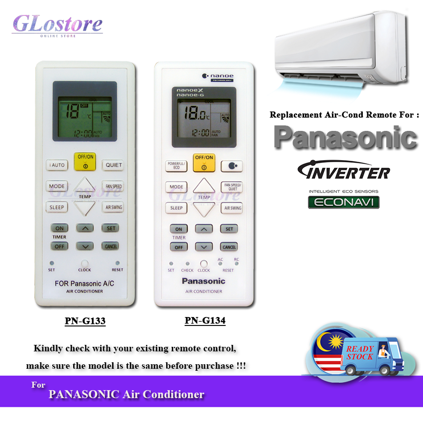 REPLACEMENT PANASONIC NANOE-G NANOE-X AIR COND REMOTE CONTROL ...