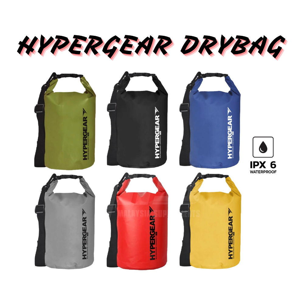 HYPERGEAR Dry Bag Waterproof Diving Bag Travel Waterproof Camping (kalis air) 2L 3L 5L 10L 15L ...