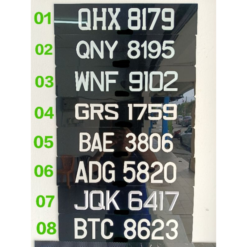 Standart & Crystal Car Number Plate / Nombor Plat Kereta Standart ...