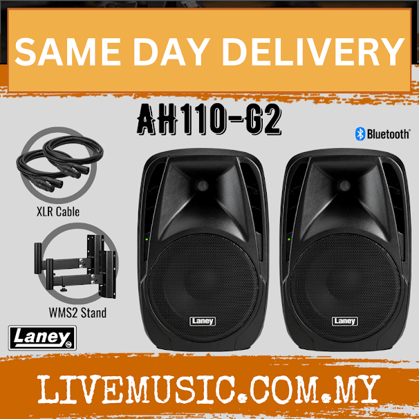 Laney AH110-G2 Audiohub Venue Complete PA System with Bluetooth w ...