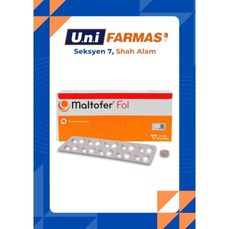 VIFOR PHARMA MALTOFER FOLIC [CHEWABLE TABLET] 30S | Shopee Malaysia