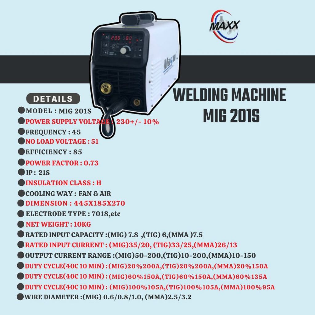 WELDING MACHINE MIG 201S (MASW) | Shopee Malaysia