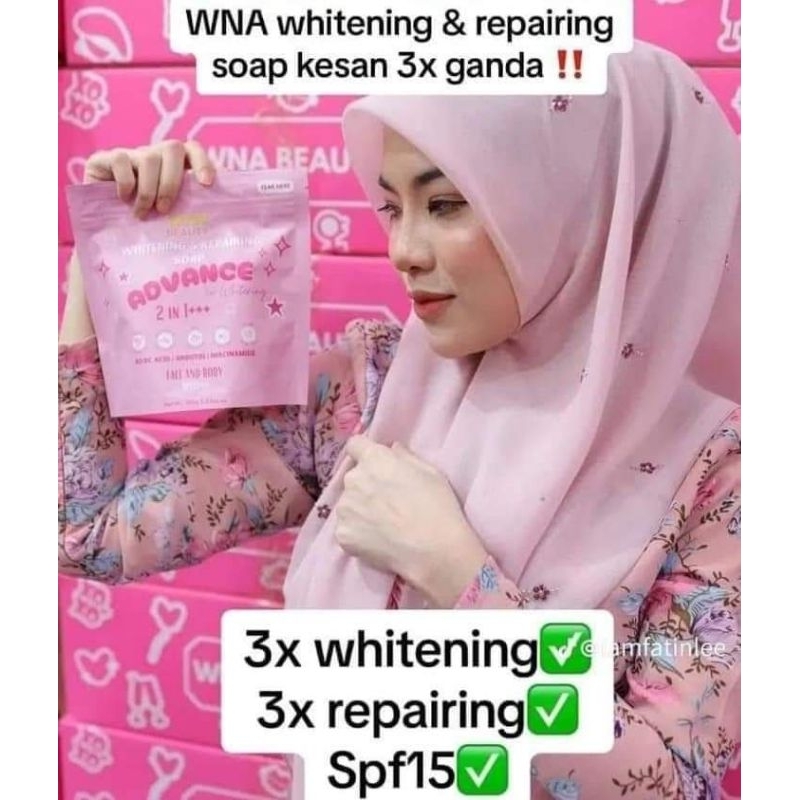 🔥HOT ITEM💥WNA SOAP WHITENING & REPAIRING KESAN 3x GANDA🔥 | Shopee Malaysia