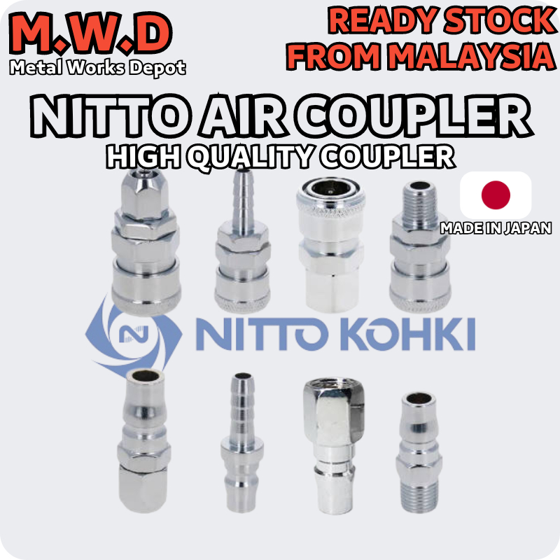 [100% ORIGINAL] NITTO PNEUMATIC AIR QUICK COUPLER / Quick Coupling ...