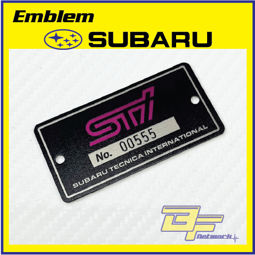 Emblem STI JDM Subaru Sti Aluminium Emblem Plate | Shopee Malaysia
