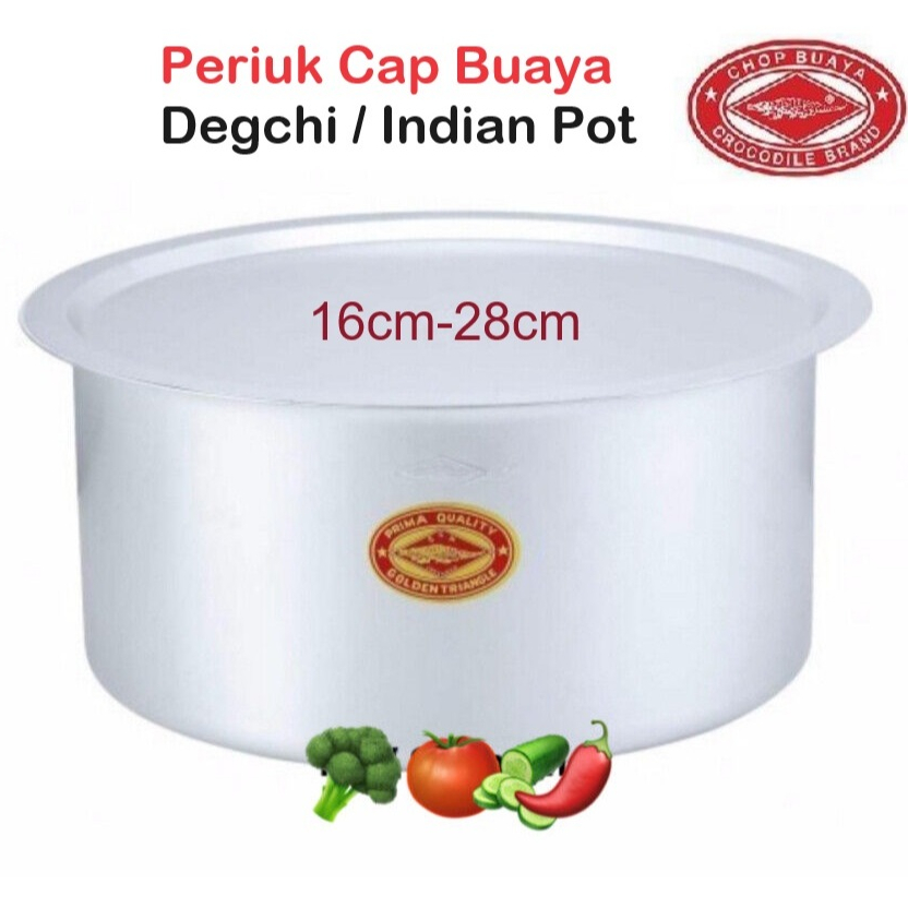 Periuk Cap Buaya Set Tebal Tanpa Tangkai Jidin Degchi Pot Tingkat ...