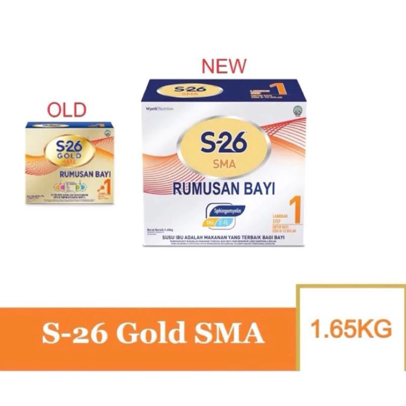 [New Packaging] S-26 GOLD SMA Step 1 (1.65KG) Exp:03/2026 | Shopee Malaysia