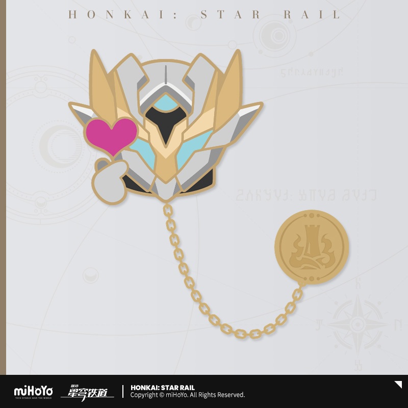 【Honkai: Star Rail】 Pom-Pom Gallery - Metal Pin Emoji Badge Aventurine ...
