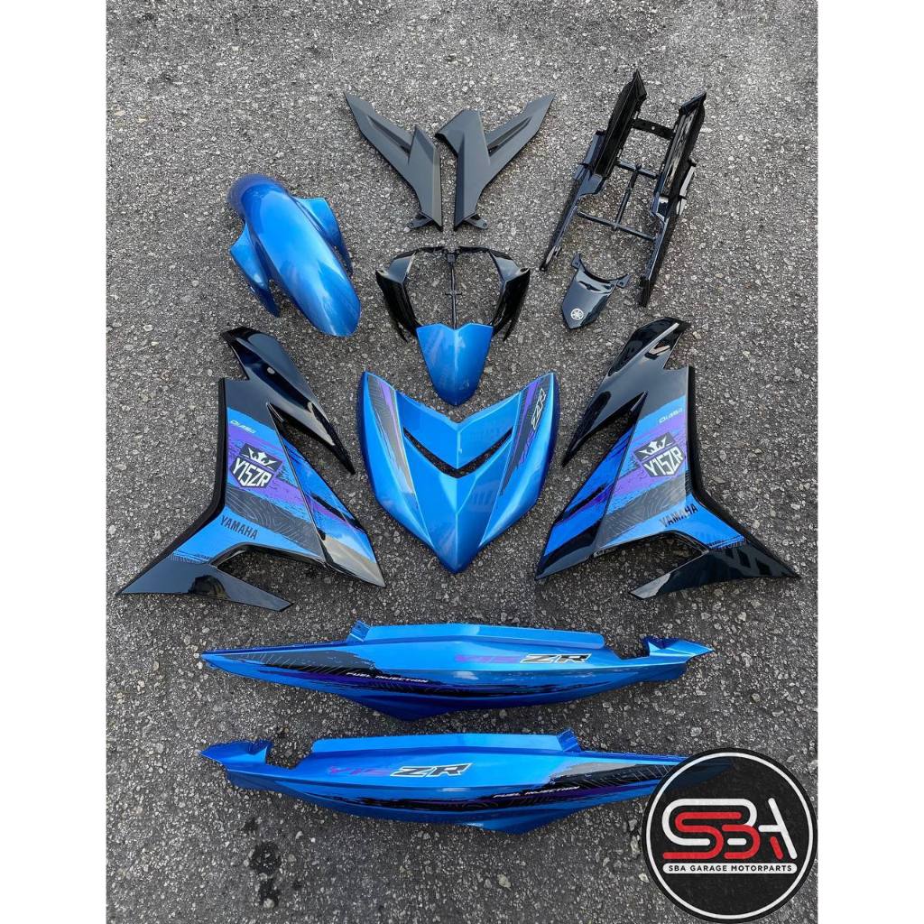 COVERSET BODYSET Y15 Y15ZR YSUKU V2 PM PBMJ BLUE BLACK STD YAMAHA ...