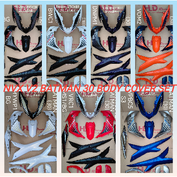 NVX V2 YAMAHA BATMAN 30 BODY COVER SET WITH SIAP STICKER TANAM 2K CLEAR ...