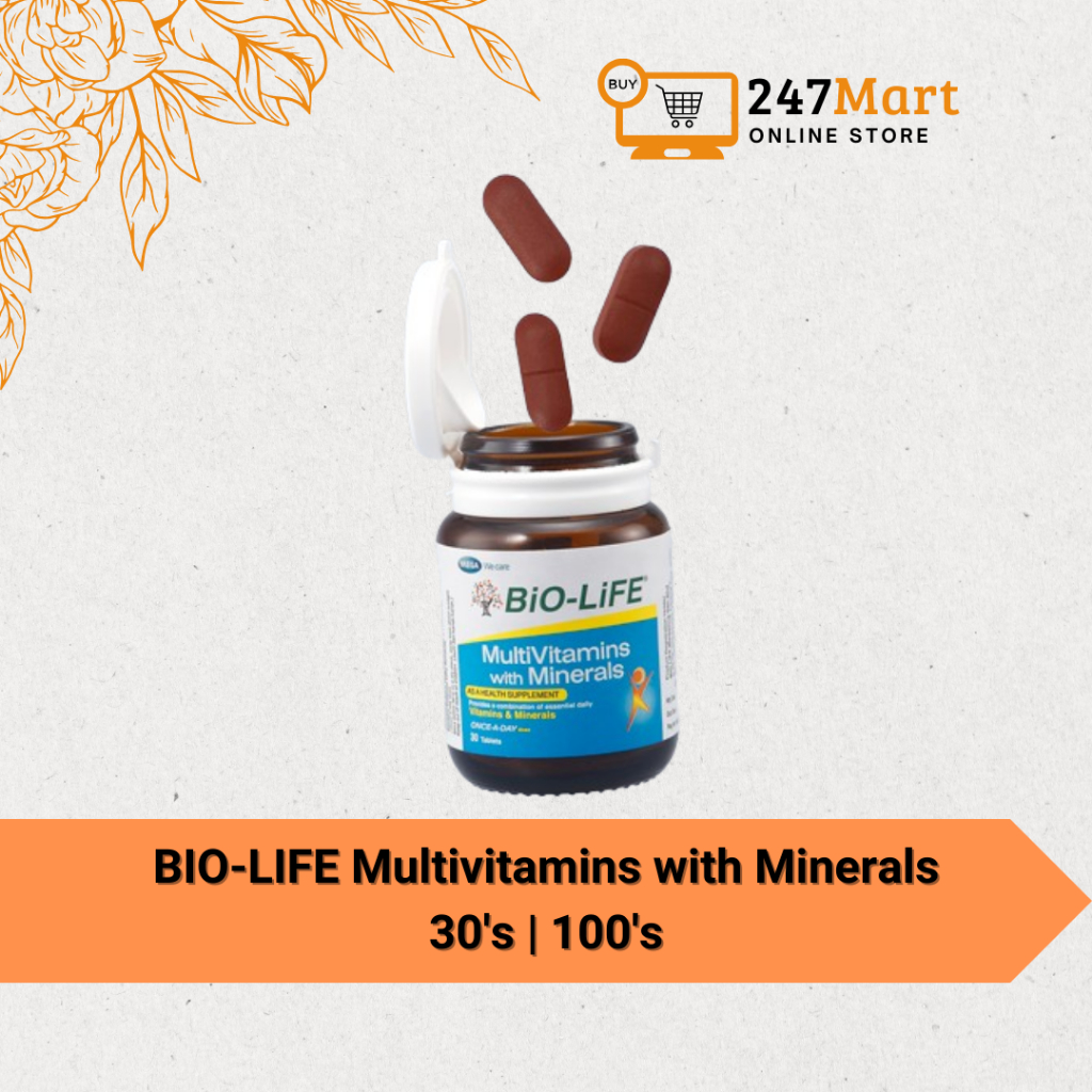 BIO-LIFE Multivitamins with Minerals 30's | 100's | Shopee Malaysia