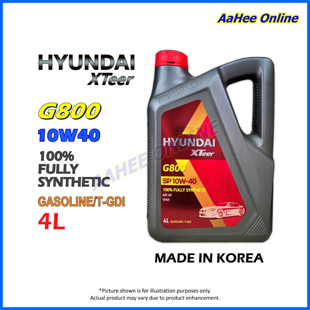 SK ZIC X7 10W-40 / HYUNDAI XTeer G800 10W40 4L 100% Fully Synthetic ...