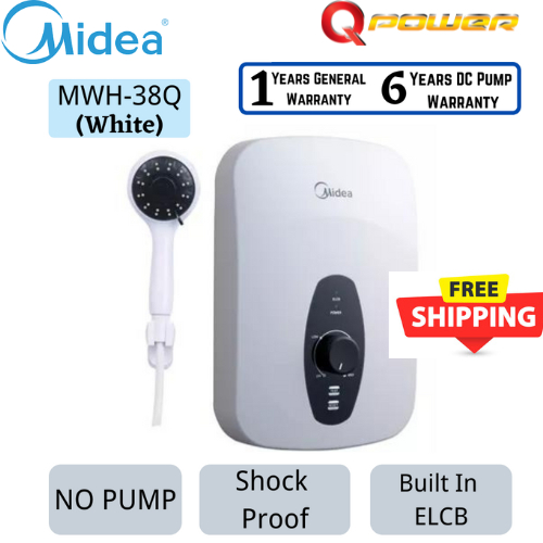(FREE SHIP) MIDEA WATER HEATER NO PUMP MWH-38Q White Colur Ready Stock .. | Shopee Malaysia