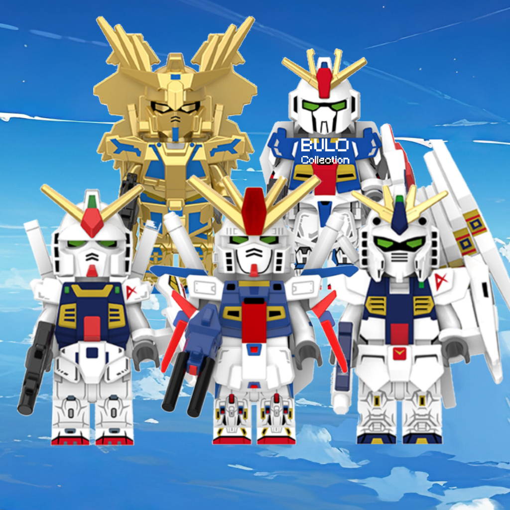 Mobile Suit Gundam Custom Minifigures Z ZZ V MK II Phenex Geara Anime ...