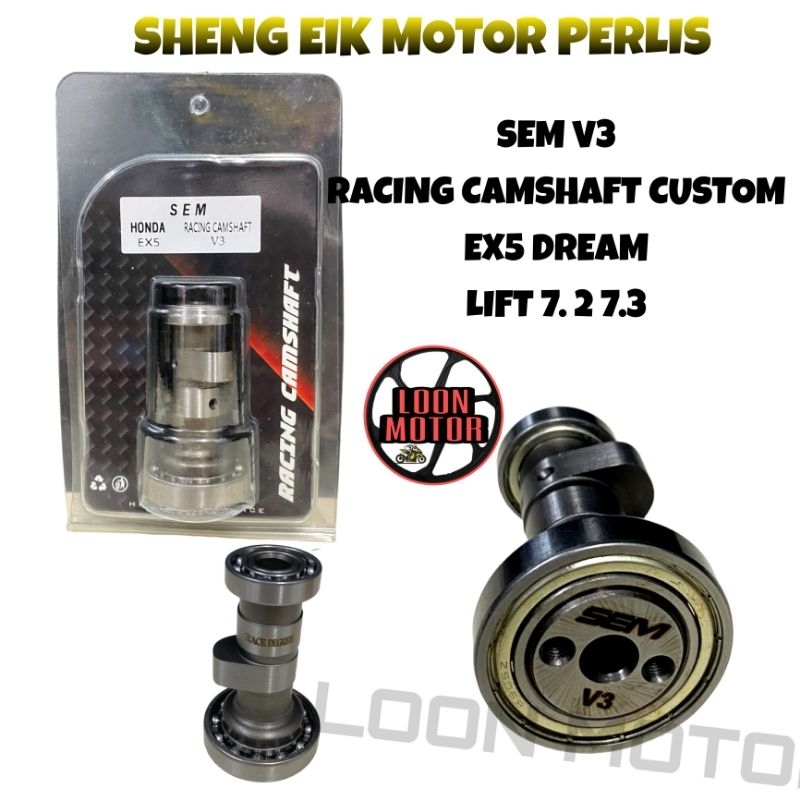Ex5 Dream Racing Camshaft Custom V3 SPEC jet rod SEM RACING | Shopee ...