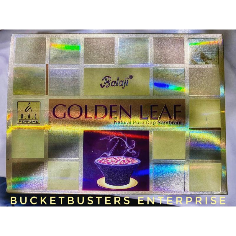 BALAJI Golden Leaf Sambrani @ Incense cone - Natural Pure Cup Sambrani ...
