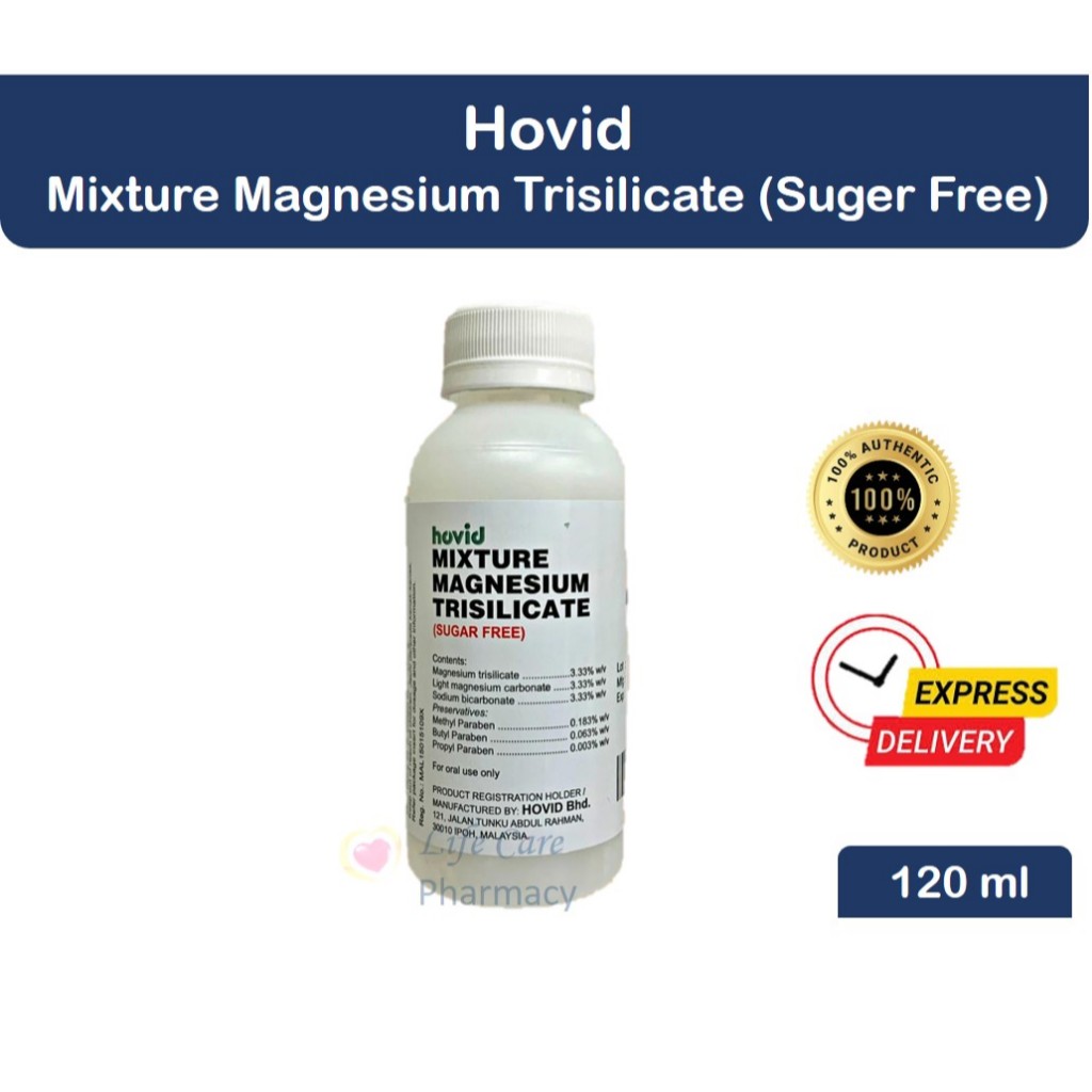 Hovid Mixture Magnesium Trisilicate (Sugar Free) 120ml | Shopee Malaysia