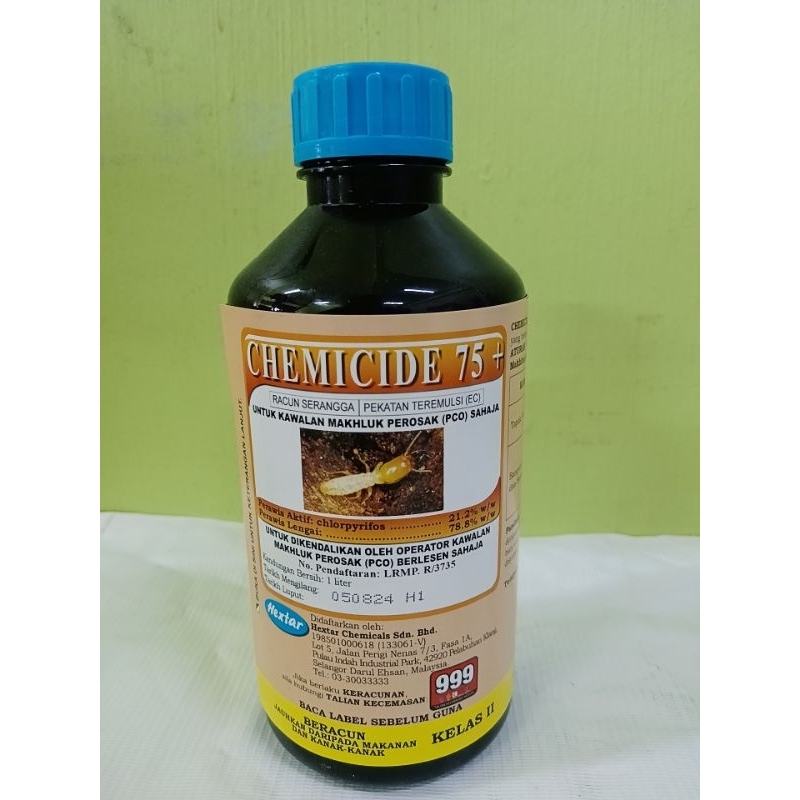 Chemicde 75+ 1L Termite Poison White Ant Killer Racun Serangga Anai ...