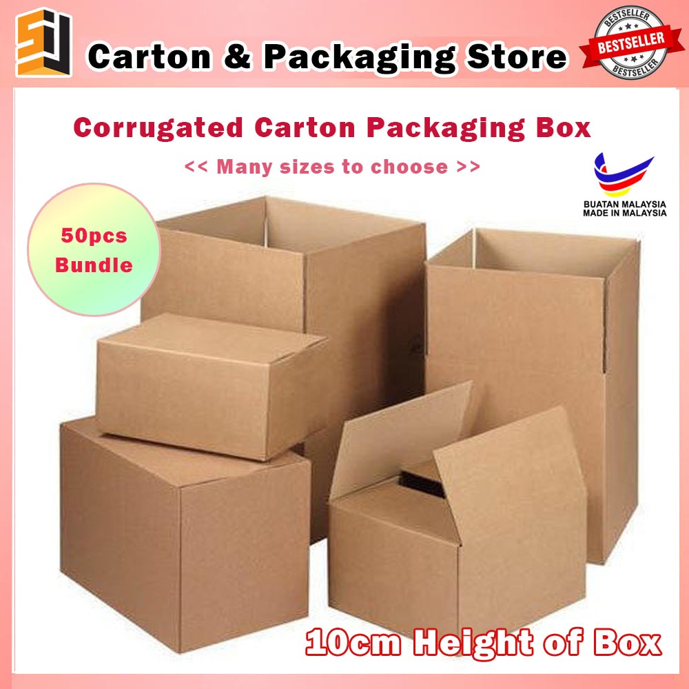 (50pcs) Kotak Packaging Box Carton Box Packing Box Boxes Hidden Box ...