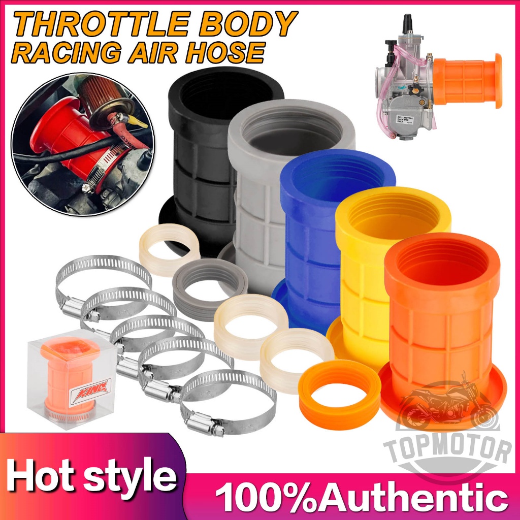 Universal King Drag Throttle Body Air Hose Trumpet Carburetor 32-48mm ...