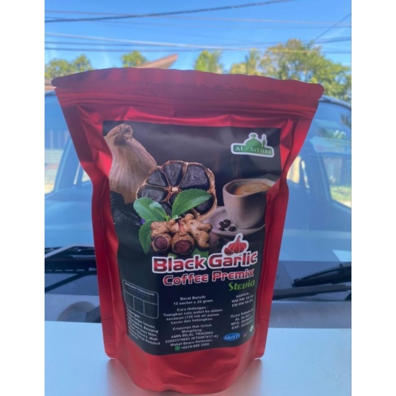 KOPI BLACK GARLIC STEVIA COFFEE PREMIX | Shopee Malaysia