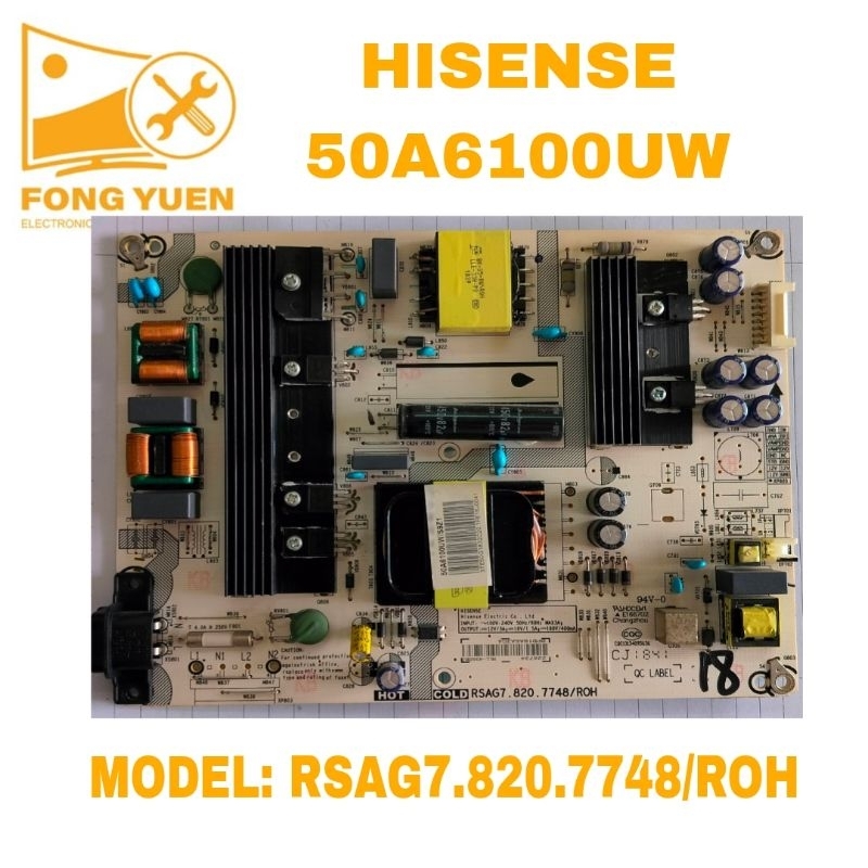 HISENSE TV POWER BOARD 50A6100UW | Shopee Malaysia