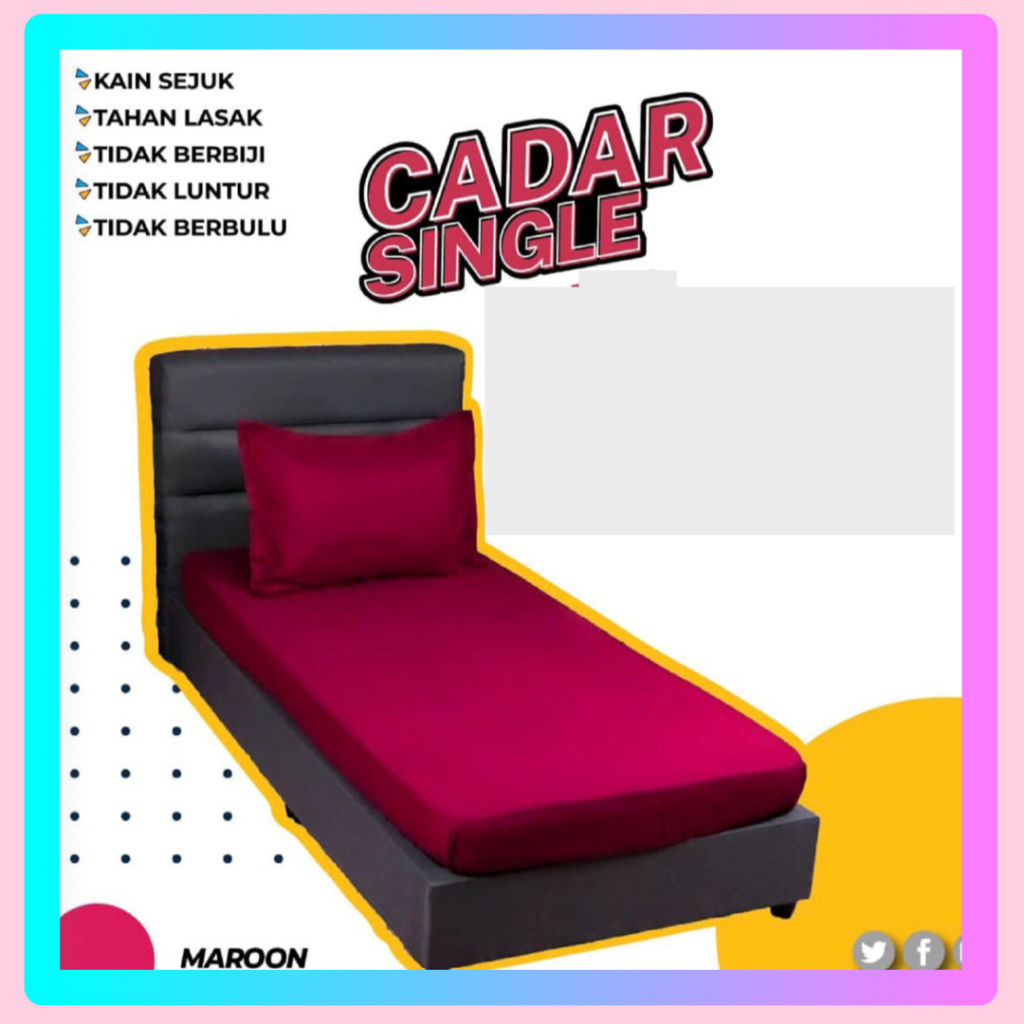 🔥Cadar Single Asrama 🔥Maroon | Shopee Malaysia