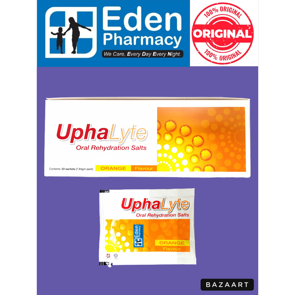 UphaLyte Oral Rehydration Salts Orange Flavour ( 1's / 5's ) | Shopee ...