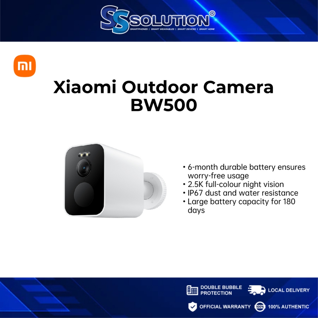 Xiaomi Outdoor Camera BW500 l 2.5K full-colour night vision l 8GB built ...