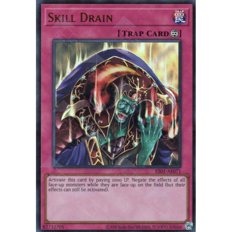Yugioh ES01-AE071 Skill Drain (UR) | Shopee Malaysia