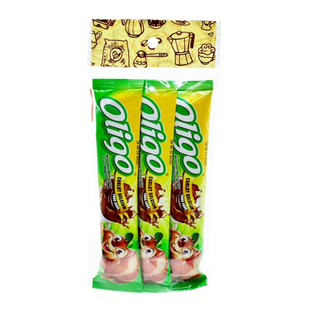 OLIGO Choco Malt Drink Creamy Minuman Coklat Berkrim 3 Pek | Shopee ...