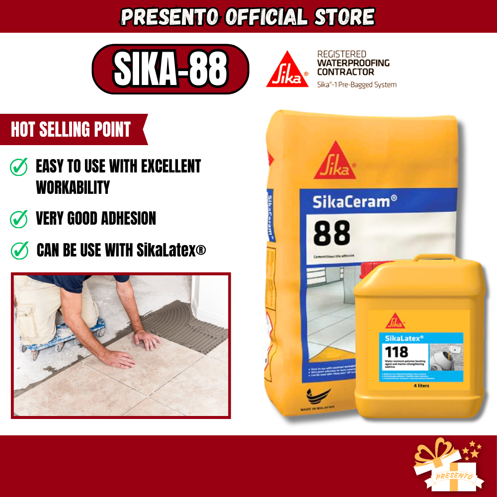 SIKA SikaCeram-88 Tile Adhesive Gum Cement Bonding Ceramic Tiles To ...