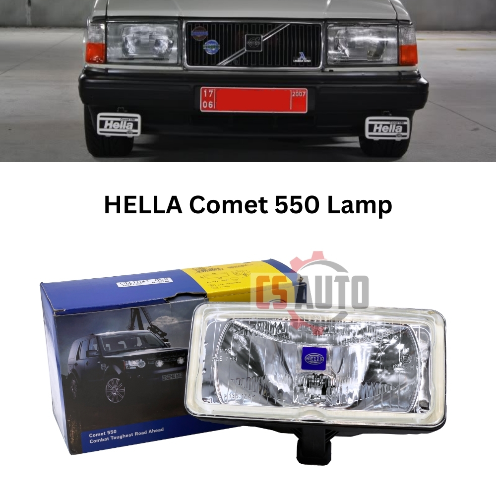 CS HELLA Spotlight Comet 550 12V 24V White Fog lamp light 100% Genuine ...