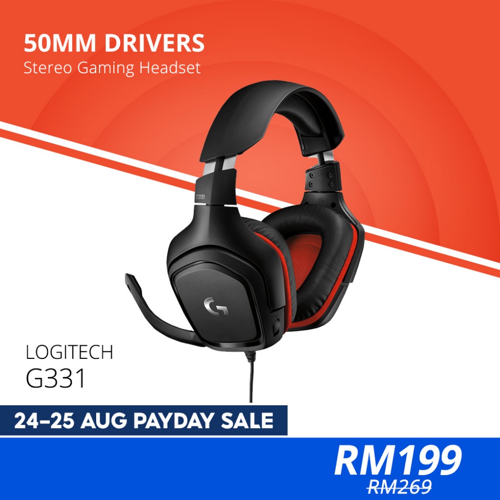 Logitech G331 Stereo Gaming Headset | Shopee Malaysia