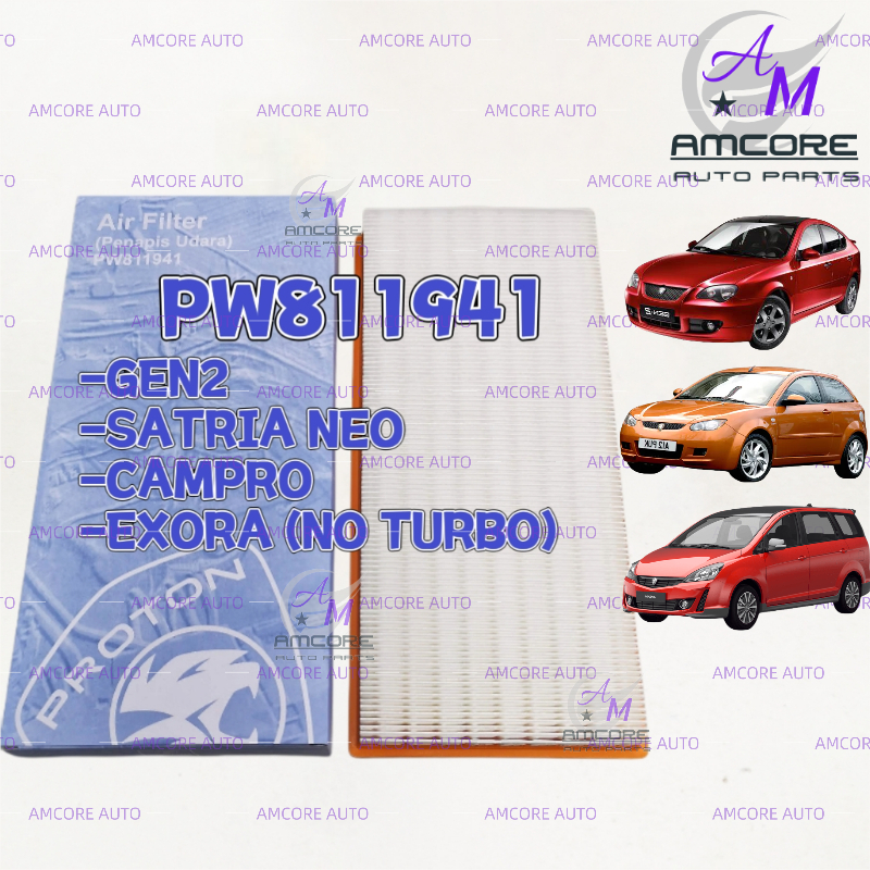 PW811941 (1 PC) ORIGINAL PROTON AIR FILTER GEN2 GEN 2 / EXORA CPS ...
