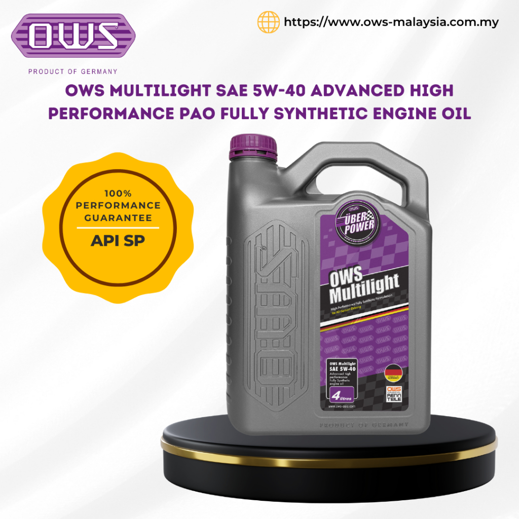 OWS Germany 5W-40 Fully Synthetic High Performance Engine Oil | Shopee ...