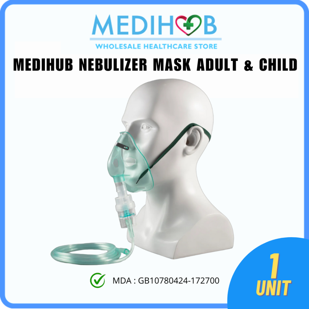 [MDA APPROVED] MEDIHUB Nebulizer Mask (Child/Adult) 1 pcs EXP 1/7/2029 ...