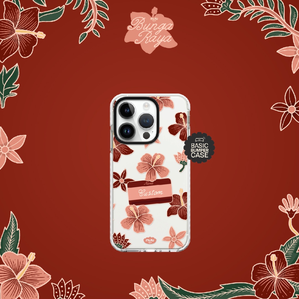 Customisable Mekar - Bunga Raya Collection (Powered by Basic Bumper) Compatible with iP16PROMAX ...