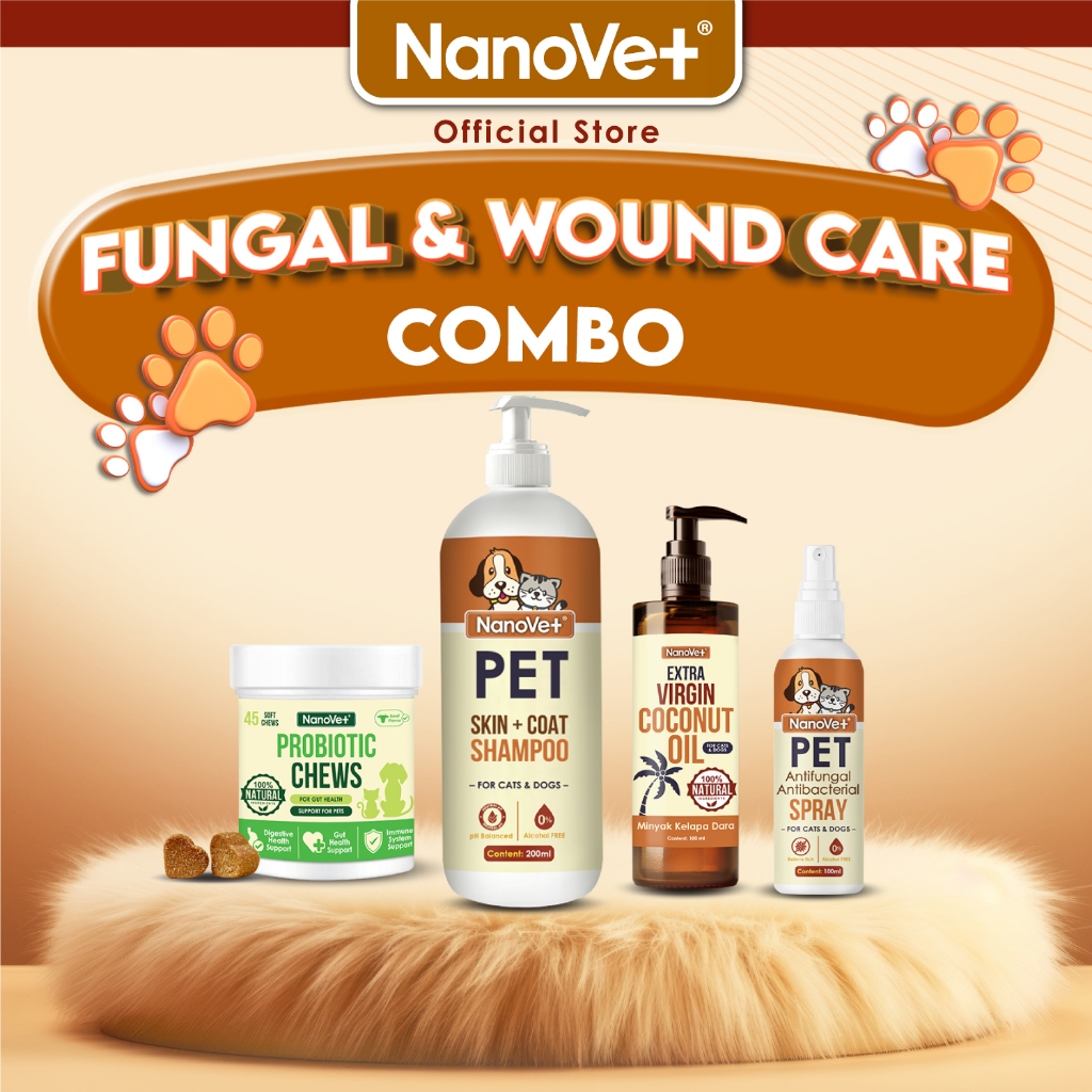 Nanovet® Fungal and Wound Care Combo for Cat and Dog | Shopee Malaysia