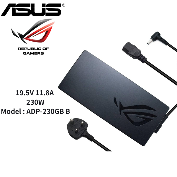 Asus ROG ADP-230GB B 230W 19.5V 11.8A 6.0mm x 3.7mm Tip AC Adapter ...